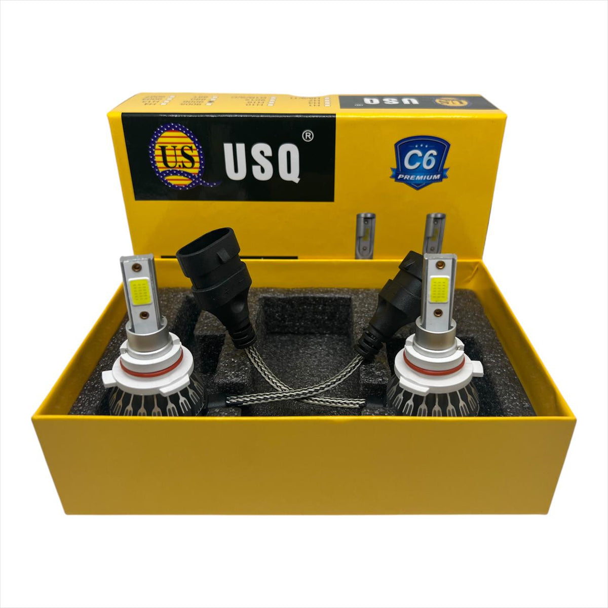 USQ C6:9007 9-36V 36W 6000K 3800LM,LEDs:2LED(COB),With Fan 2sides?Hihg ...